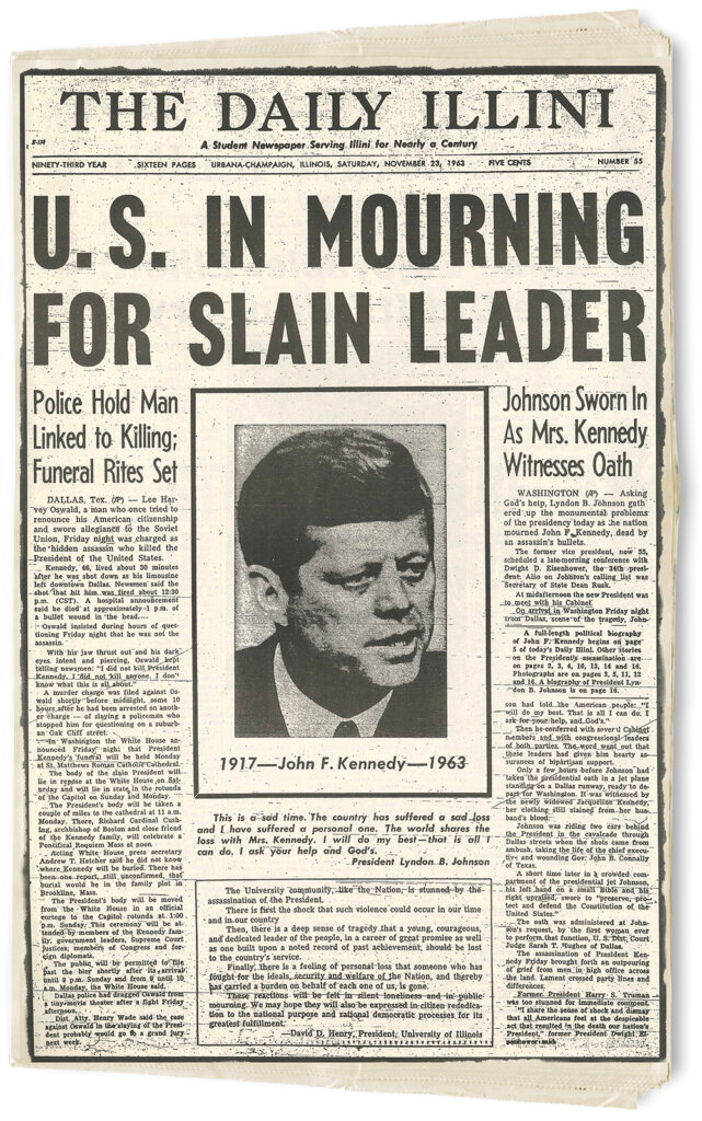 Famous Front Pages | University of Illinois Alumni Association